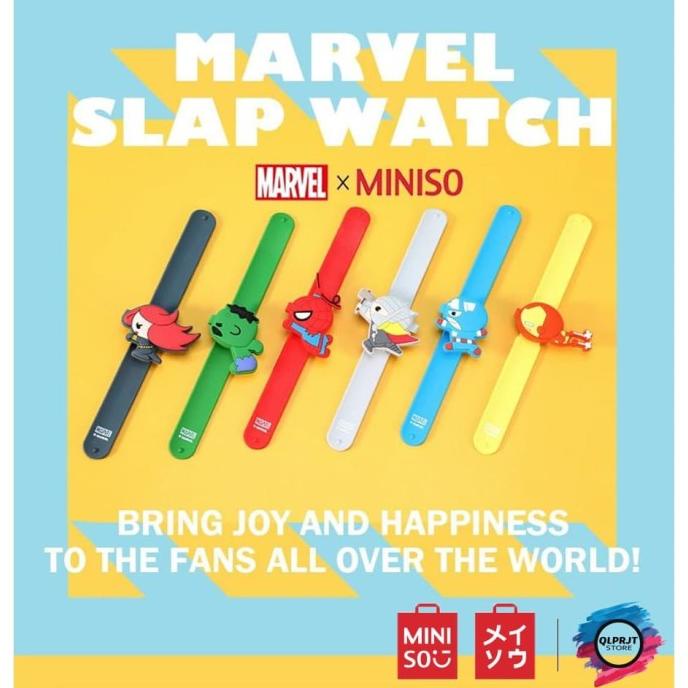 Jual Jam Tangan Anak MARVEL-SLAP WATCH By MINISO JAPAN | Shopee Indonesia