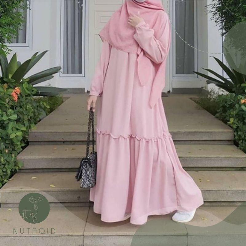 Jual Gamis Wanita Trendy Bahan Wolfis Premium Quality / Gamis Wanita ...