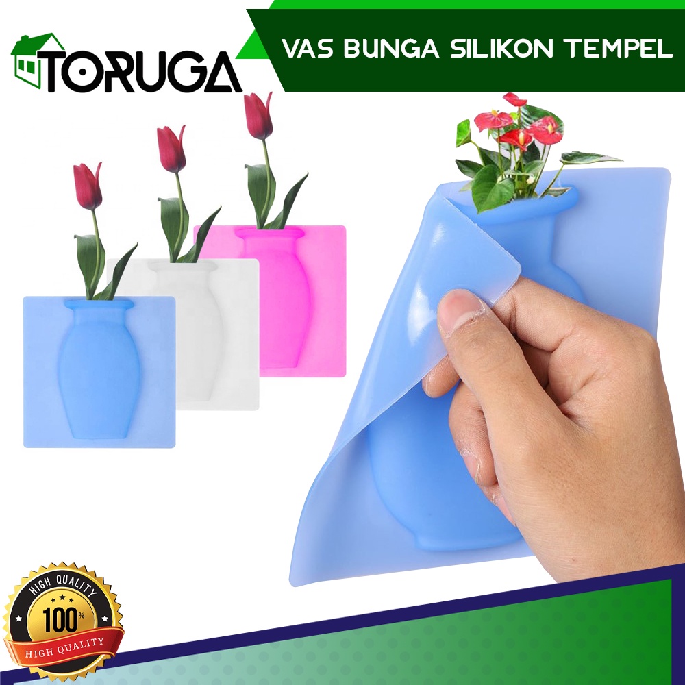 Jual VAS BUNGA Unik vas bunga tempel Vas bunga ajaib silicon | Shopee ...