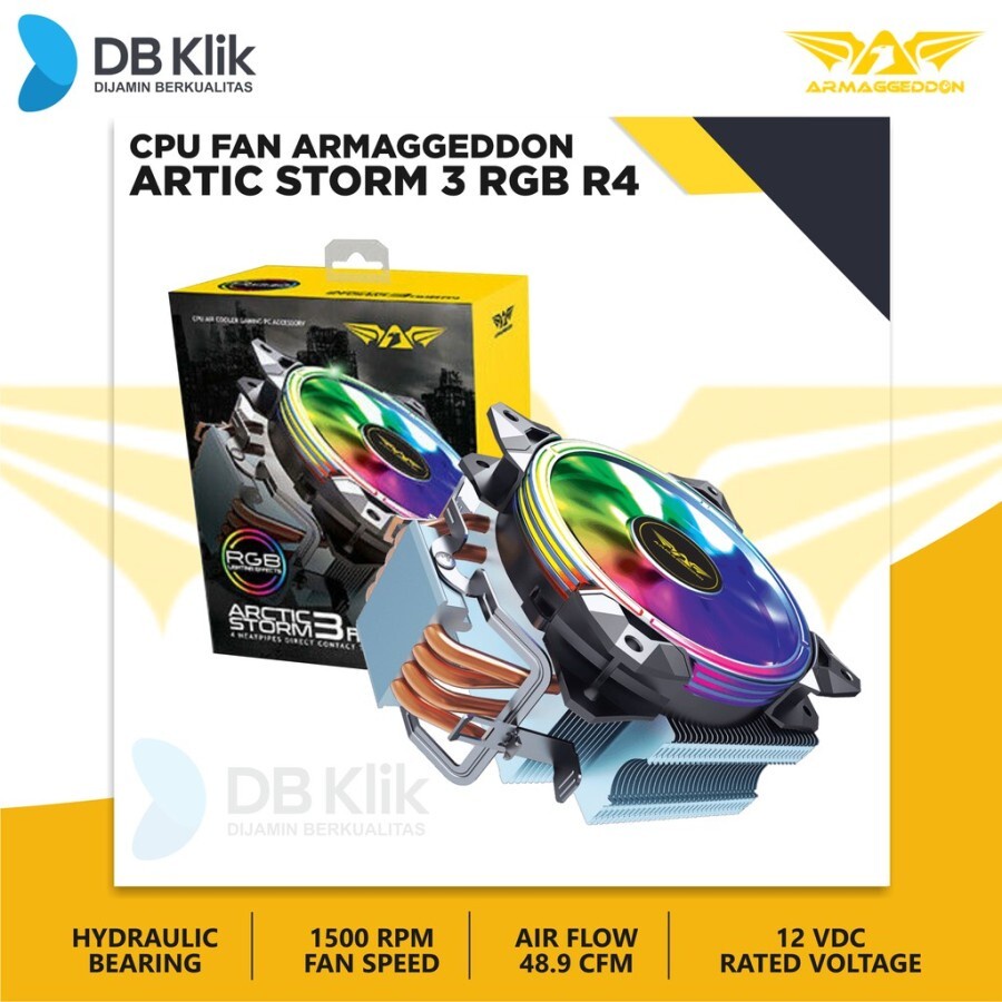 Jual CPU Fan Armaggeddon ARTIC STORM 3 RGB R4 - Fan Armageddon ARTIC ...
