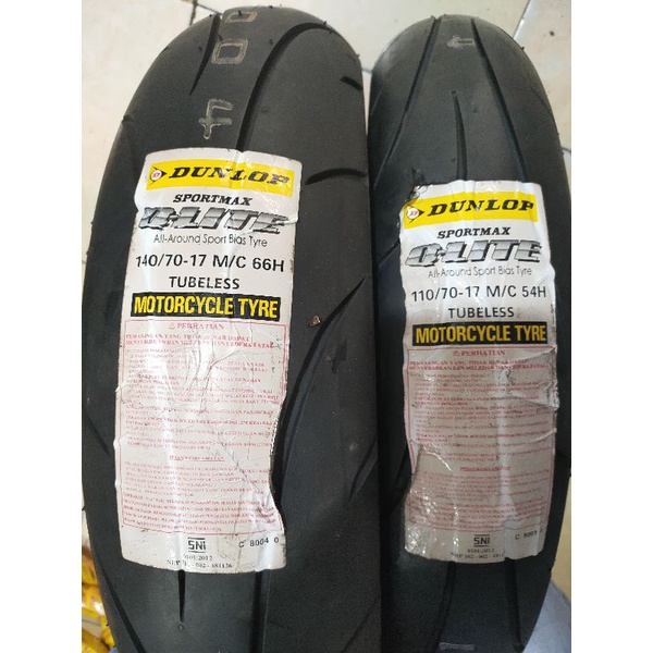 Jual Ban dunlop impor Q Lite bahan compound supermoto buat velg ring 17 ...