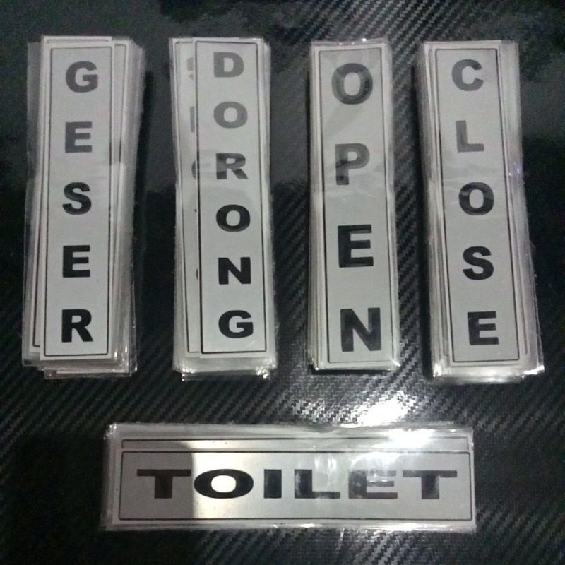 Jual STIKER MOTOR STICKER CUTTING PINTU KANTOR OPEN GESER DORONG CLOSE ...