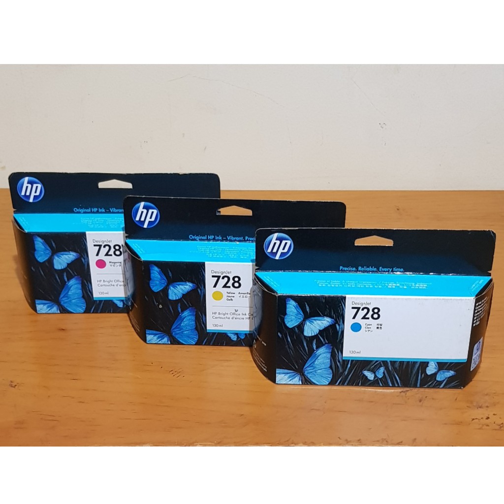 Jual Tinta catridge hp 728 colour 130ml original | Shopee Indonesia