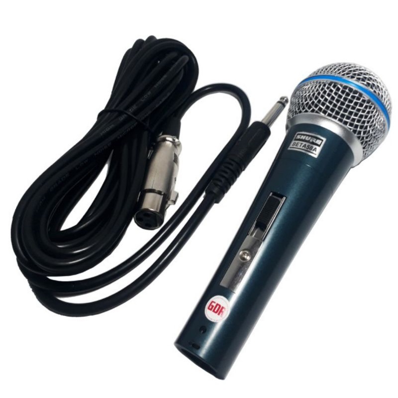 Jual Microphone SHURE BETA 58 Mic Koper (pakai On/Off) Mikropon karaoke ...
