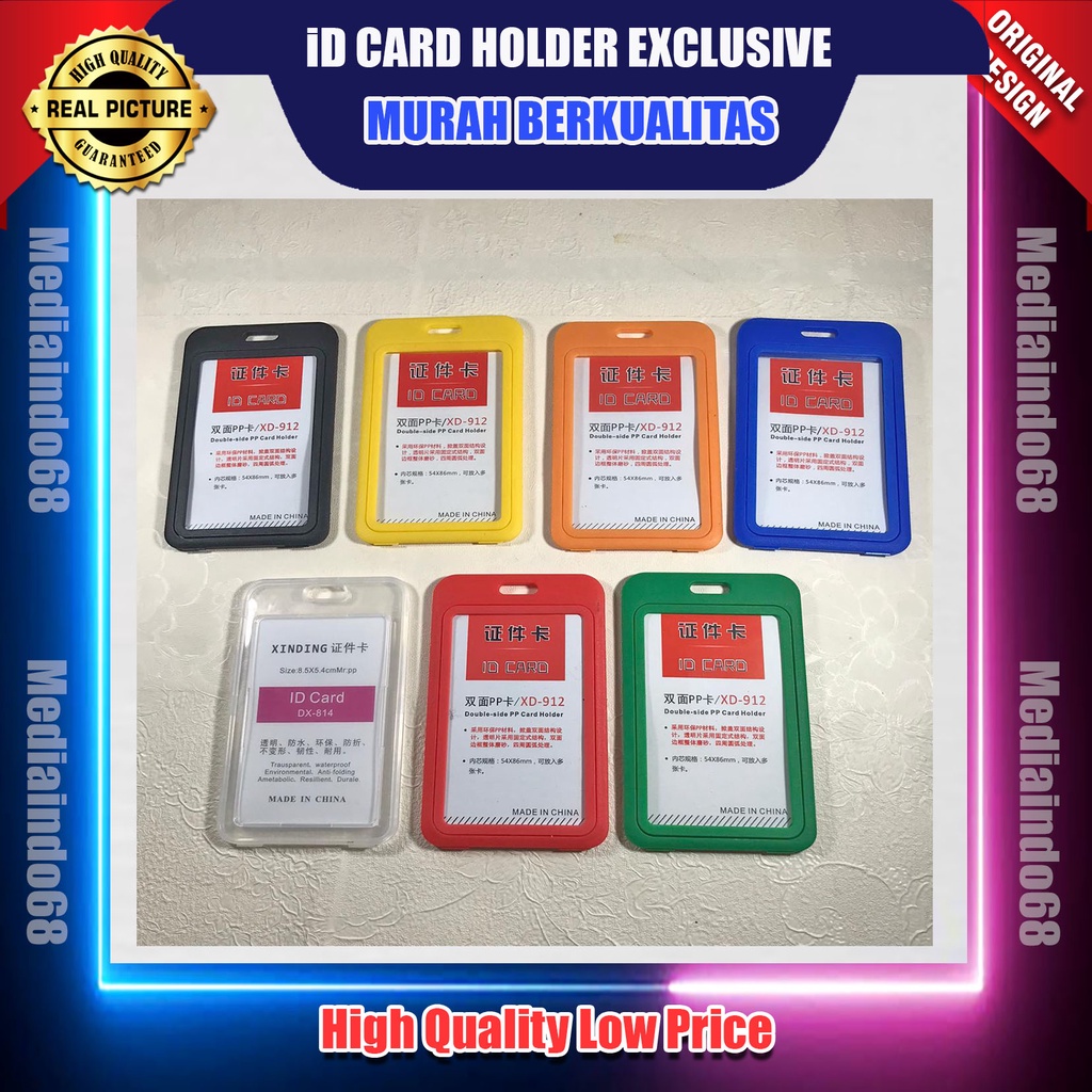 Jual Id Card Holder/Tempat ID Card 2 sisi-Doff-Exclusive-Termurah ...