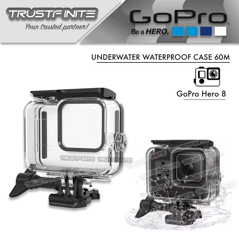 Jual Waterproof Case 60m for GoPro HERO 8 Black Housing Underwater ...