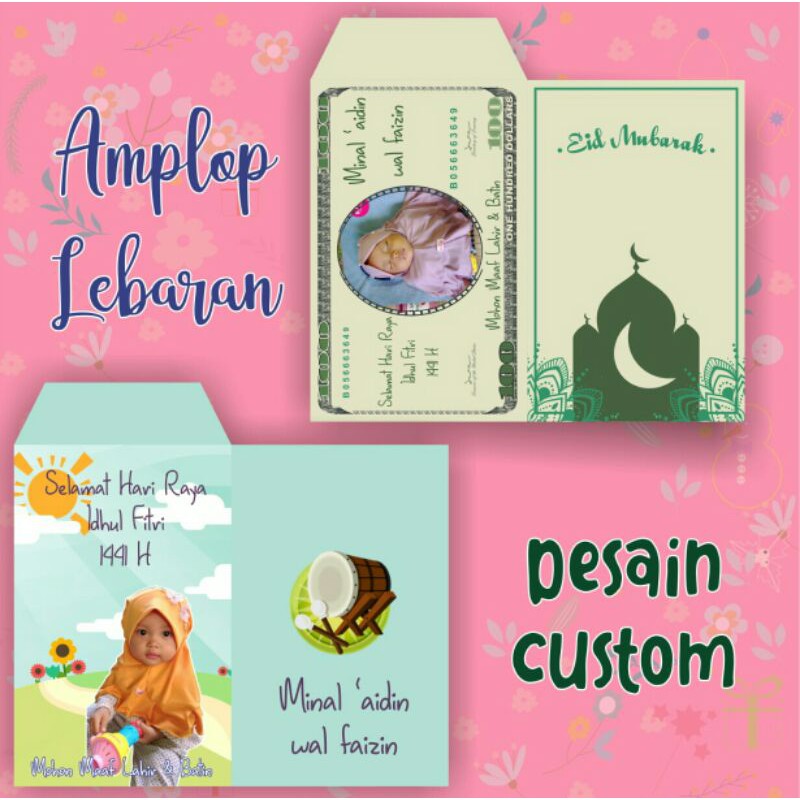 Jual Amplop lebaran desain custom foto | Shopee Indonesia