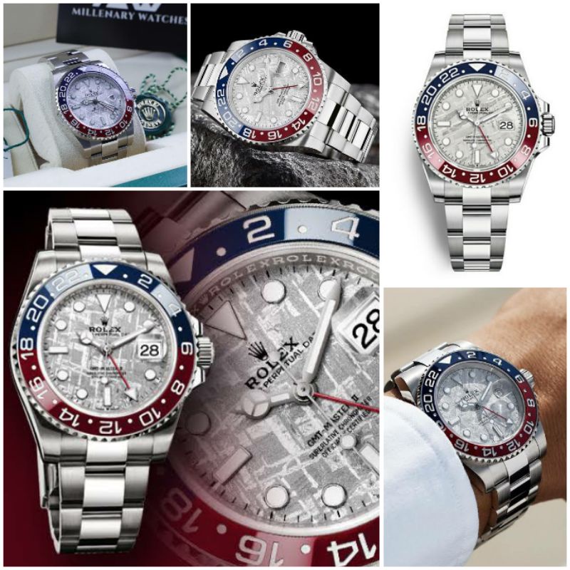 Jual Rolex GMT Master II Meteorite Fullset | Shopee Indonesia