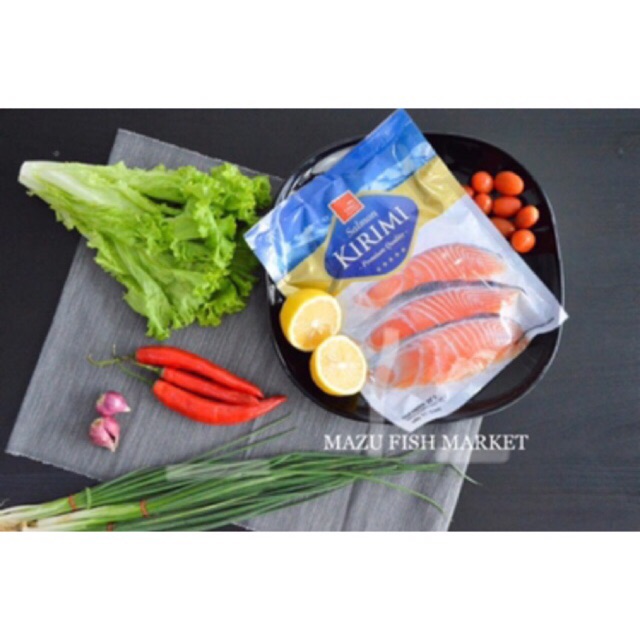 Jual Fillet Salmon steak Kirimi (Mac Salmon) | Shopee Indonesia