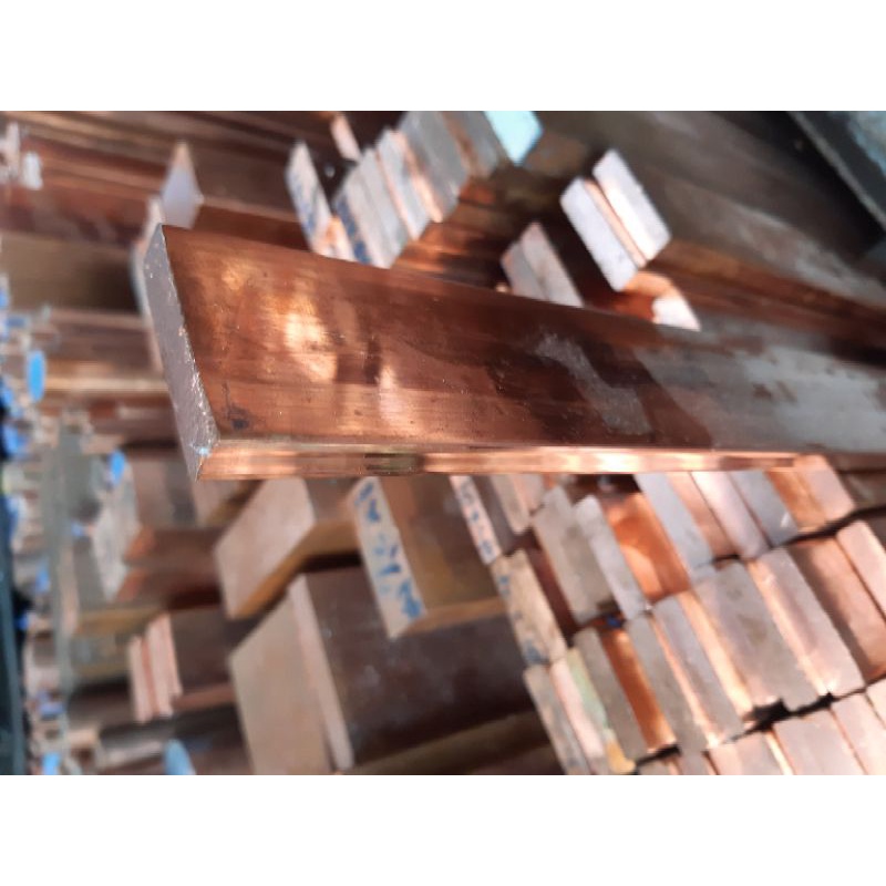Jual strip tembaga busbar tebal 10mm x lebar 100mm x panjang 100cm ...