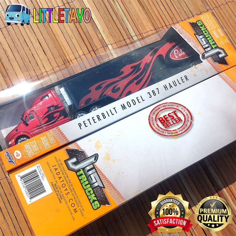 Jual JADA JUST TRUCK PETERBILT MODEL 387 HAULER MERAH SKALA 4 CONTAINER ...