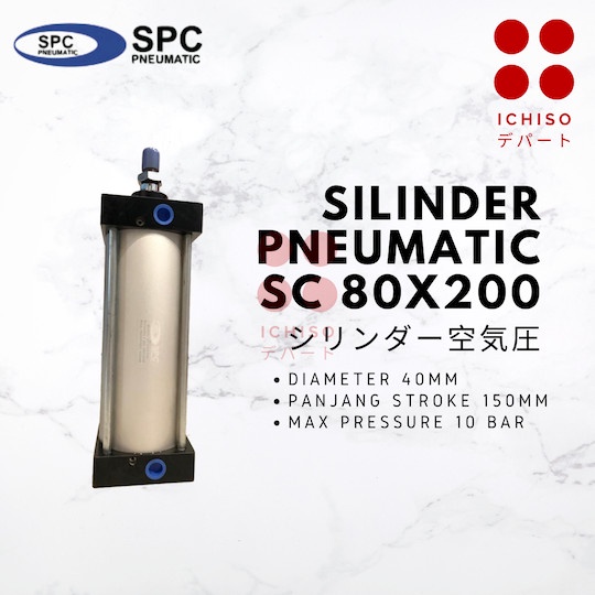 Jual Silinder Pneumatic SC 80 x 200 - Air Silinder Hidrolik - Hydraulic ...
