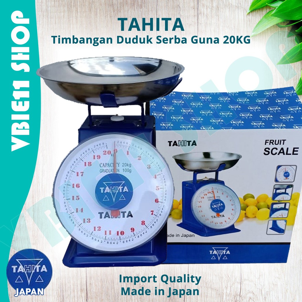 Jual Timbangan TAHITA 20kg Besi Stainless Jarum Analog Manual Duduk Sembako Telor Kue Tepung ...