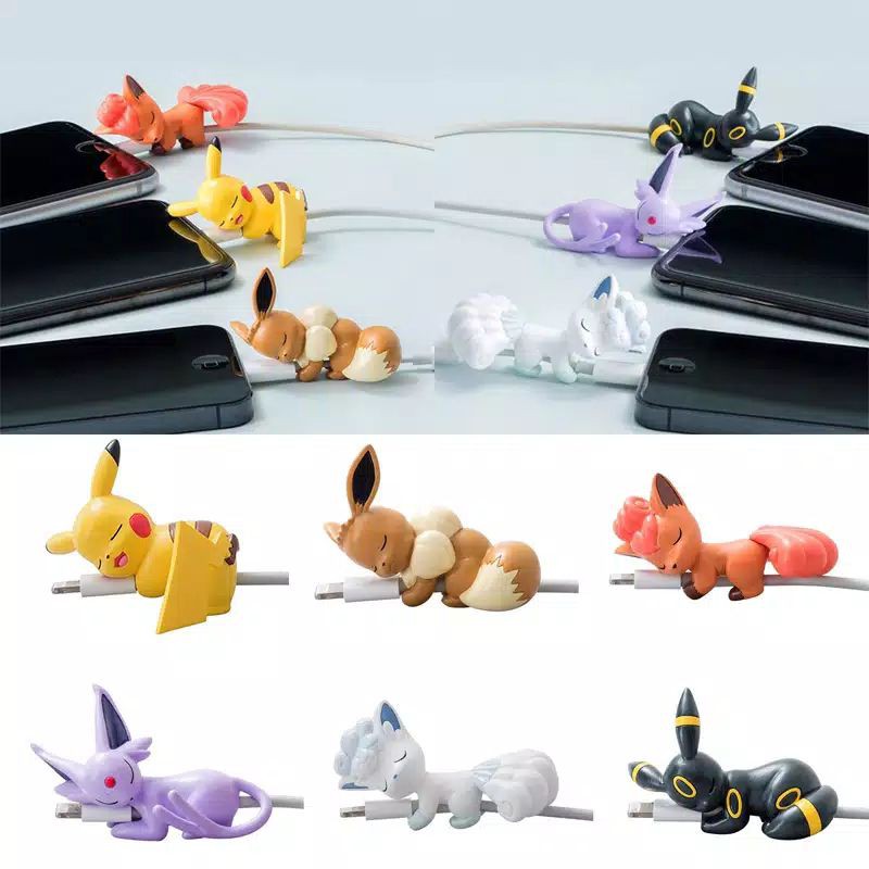 Jual Cable Bite Pokemon Pikachu / Kabel bite Pokemon /pelindung kabel ...