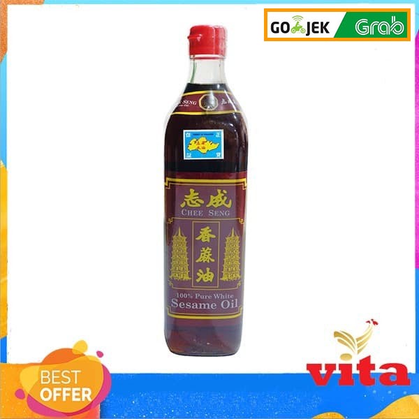 Jual Minyak Wijen 100% Pure White Sesame Oil Chee Seng 750ml | Shopee ...
