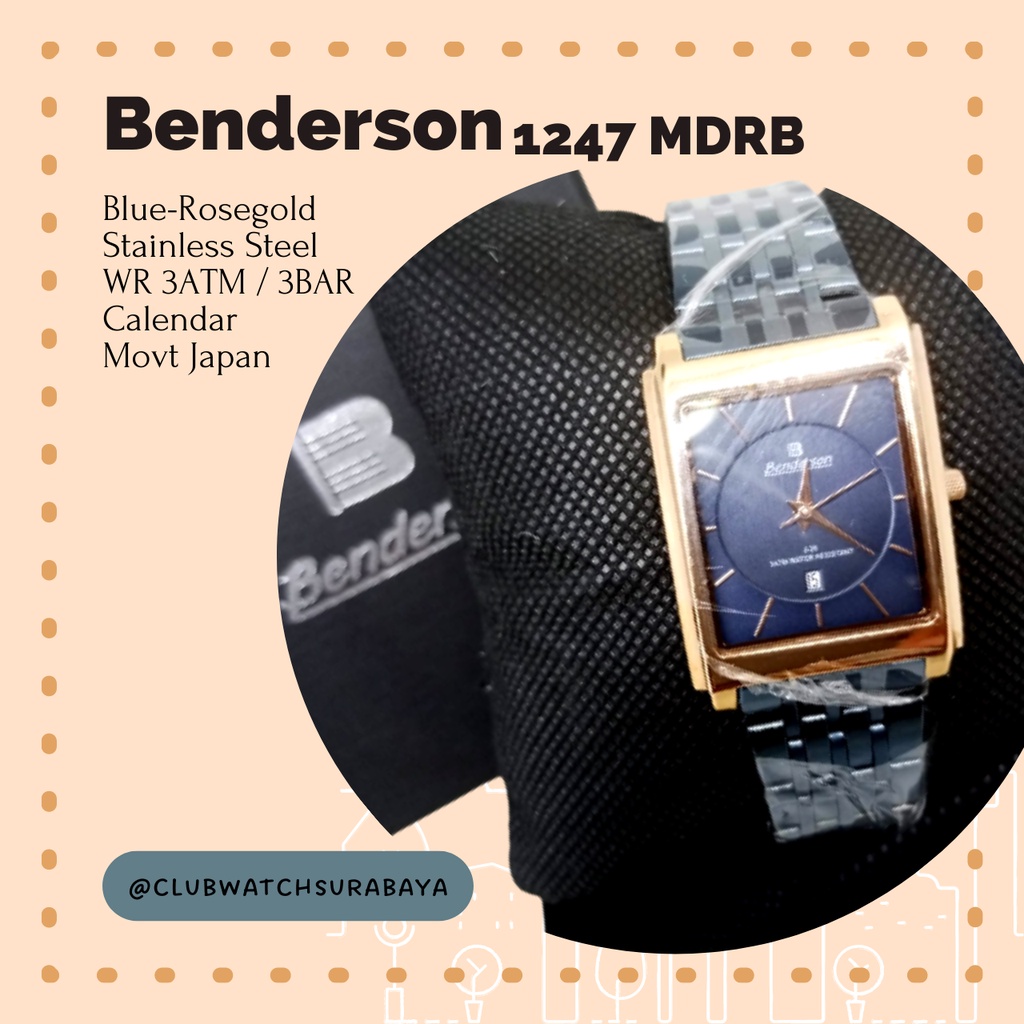 Jual Jam Tangan Pria Benderson / Benderson Jam Tangan Pria Analog Type ...