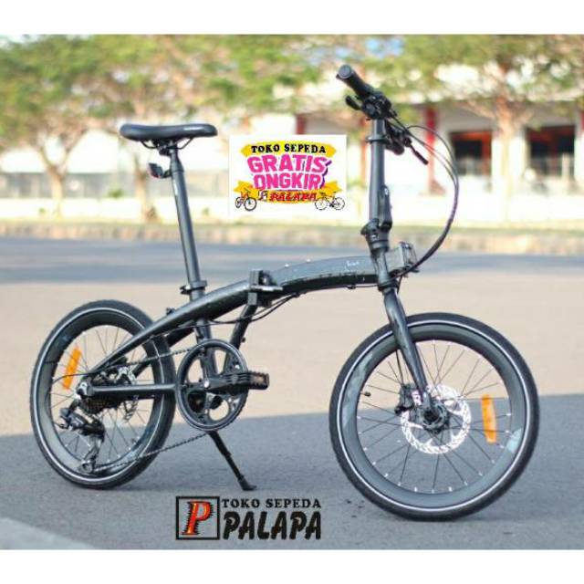 Jual SEPEDA LIPAT 20 ELEMENT ECOSMO 8 VENOM BLACK MARVEL SELI FOLDING ...