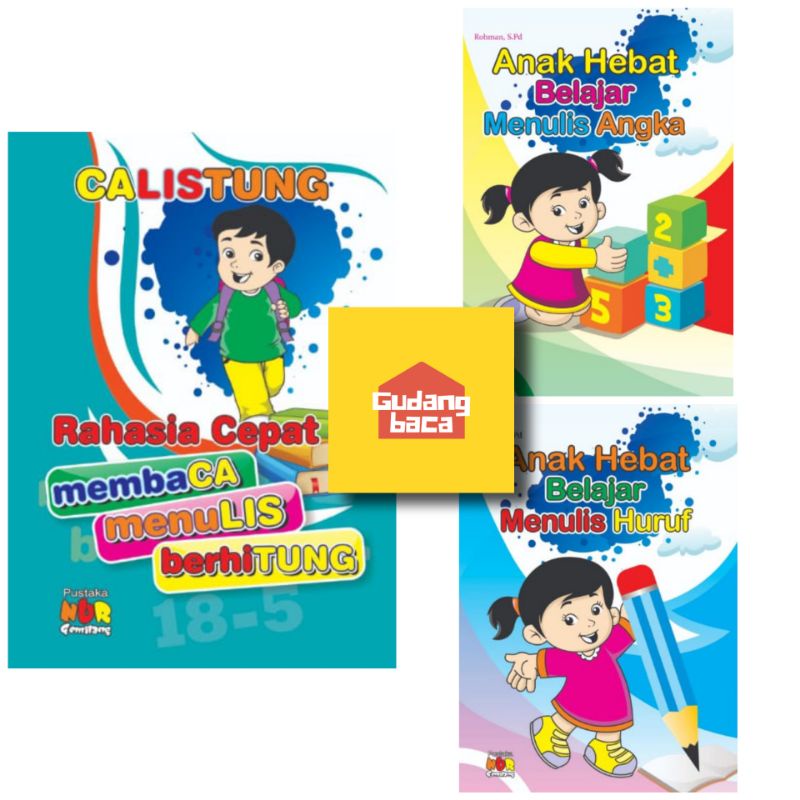 Jual Calistung - Anak Hebat Belajar Menulis Huruf -Angka (Full Colour ...