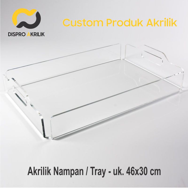 Jual Akrilik Nampan | Acrylic Tray |Serving Tray AN 003 | Bening Ukuran ...