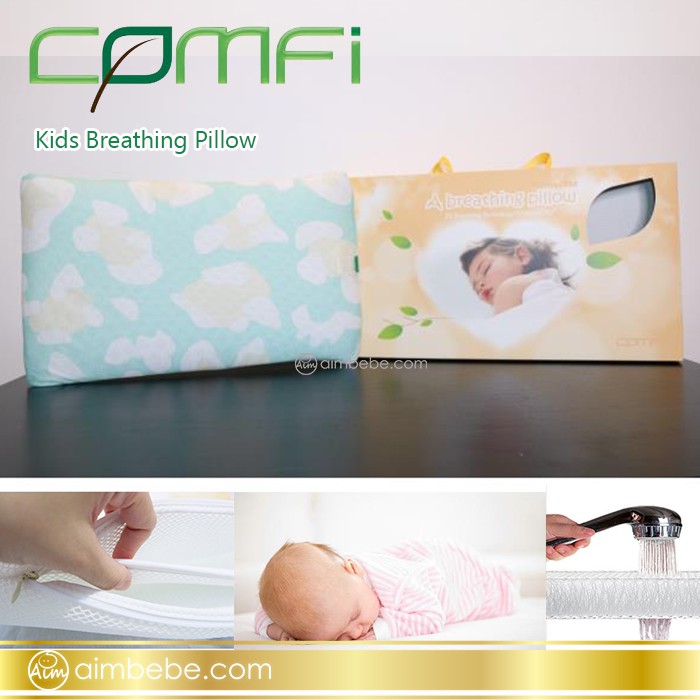 Jual Comfi Kids Breathing Pillow- Leopard Blue (Bantal Bayi usia 1 ...