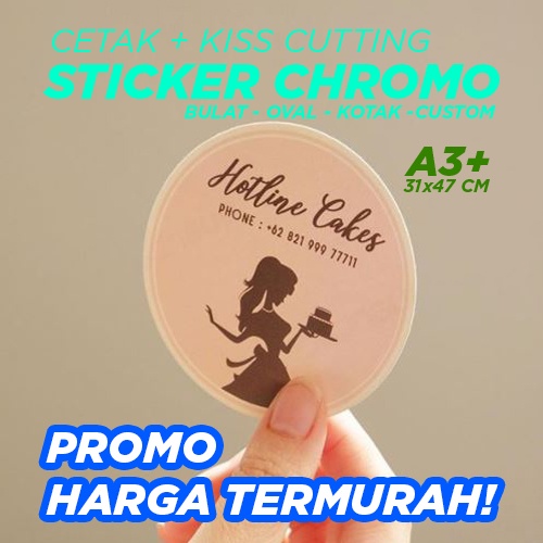Jual STIKER LABEL KEMASAN UMKM makanan & minuman CHROMO A3+ cetak ...