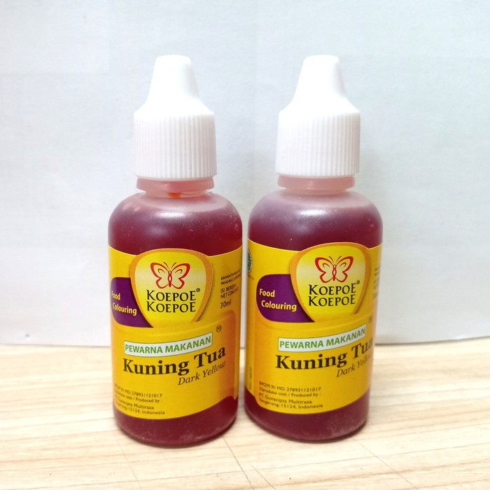 Jual Koepoe-Koepoe Pewarna Kuning Tua 30ml | Shopee Indonesia