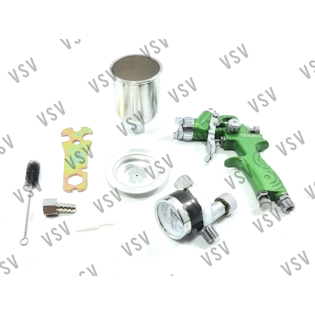 Jual TEKIRO Spray Gun K350 KIT Semprotan Cat Spet Cat Tabung Atas Alat ...