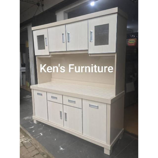 Jual Lemari Dapur Lemari Piring 4 Pintu HPL Duco | Shopee Indonesia