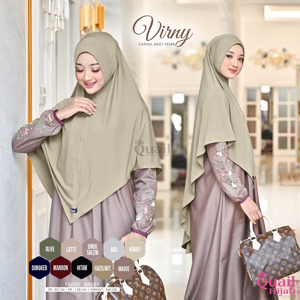 Jual VIRNY HIJAB ORIGINAL QUAIL HIJAB | BIG DAILY HIJA QUAIL | ORIGINAL ...