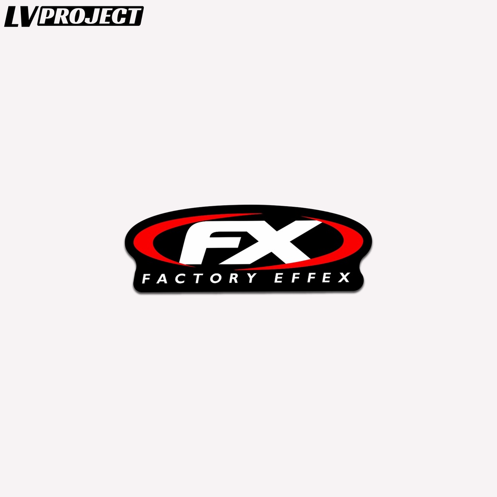 Jual Stiker Sponsor Racing FX Factory Effex Laminasi Glossy 7cm Sticker ...