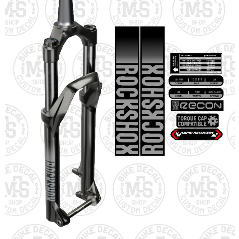 Jual sticker decal fork mtb rockshox recon RL | Shopee Indonesia