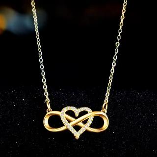 Jual SK-K122 Kalung Wanita Infinity Love Aksesoris Fashion Cewek Korean ...