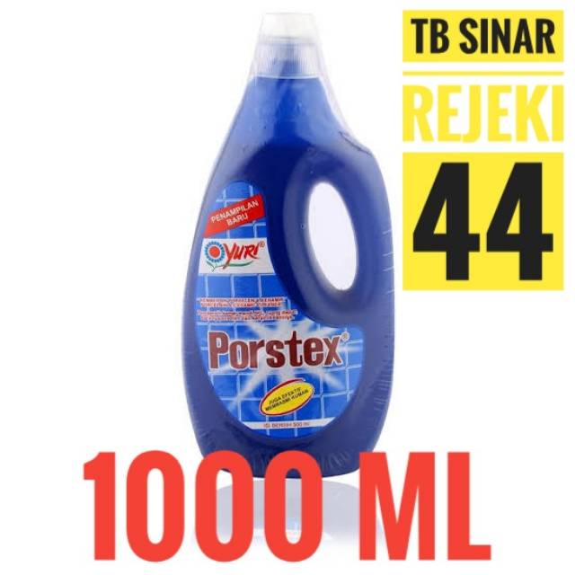 Jual YURI PORSTEX 1000 ML / 1 LITER Porstek Biru Pembersih Kerak Lantai ...