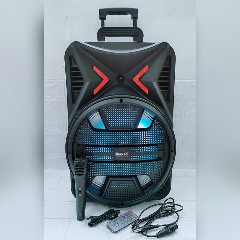 Jual Speaker spiker wireless bluetooth QS 1205 portable 12 inch plus ...