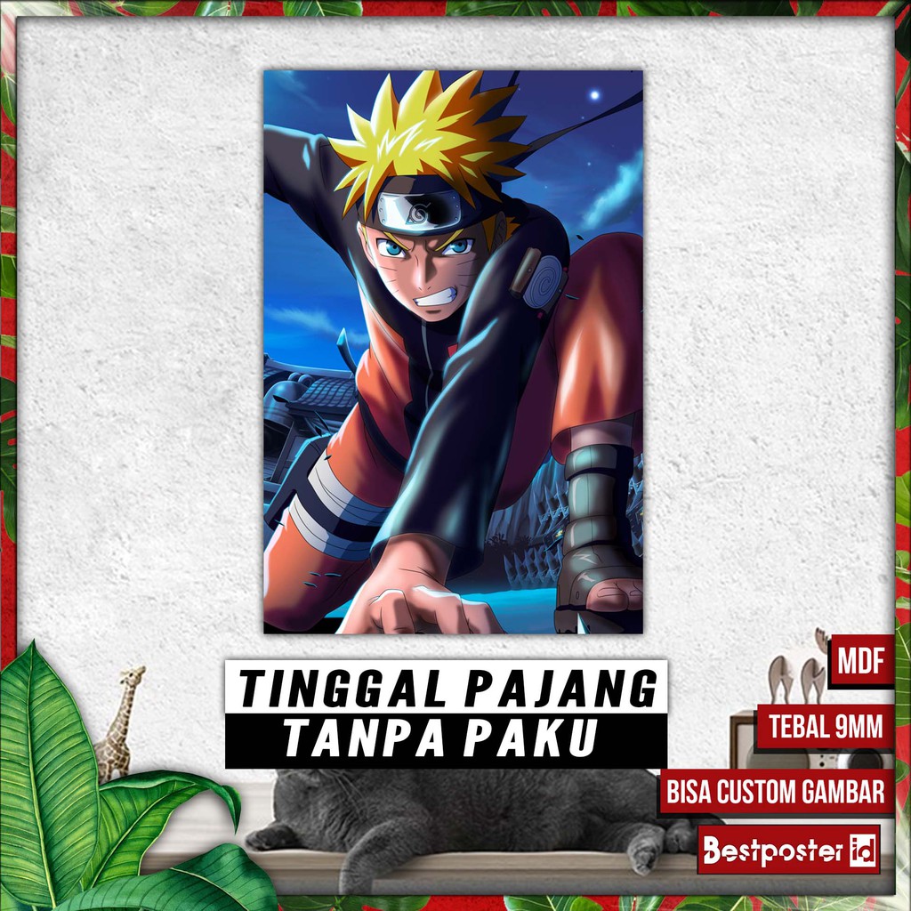Jual Poster Dinding NARUTO ANIME Frame Kayu MDF018 | Shopee Indonesia