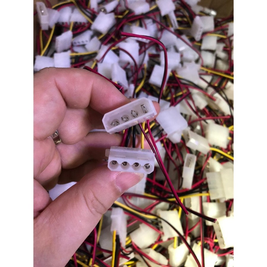 Jual Kabel Power 4pin Molex Colokan Molex power cable 4pin Male Female ...