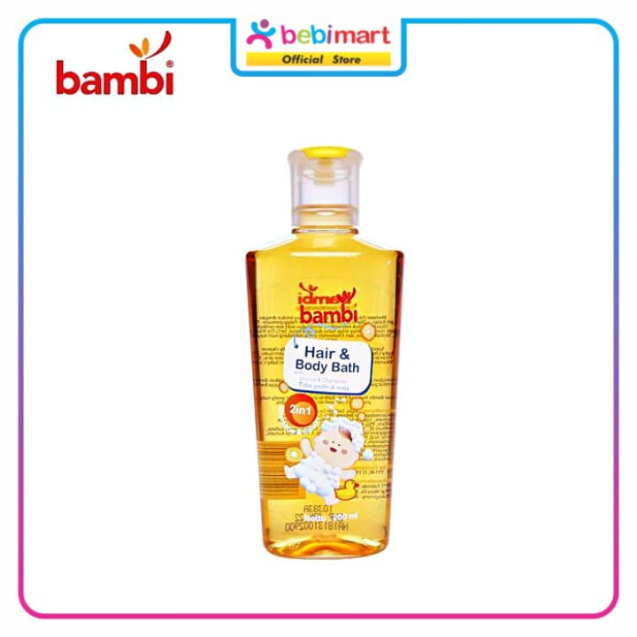 Jual Bamby Bamby Baby Hair&body Bath 2in1 New 200ml | Shopee Indonesia
