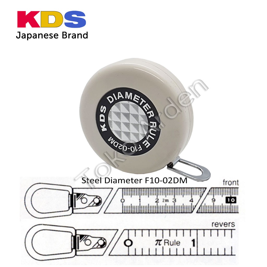 Jual Meteran KDS Steel Diameter F10-02DM / KDS MEASURING TAPE | Shopee ...