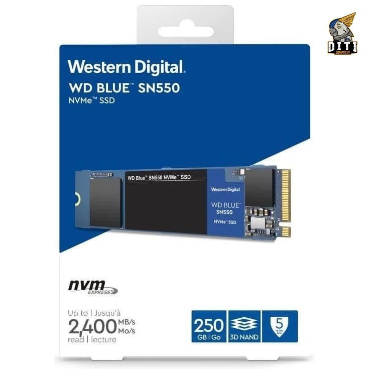 Jual WD SSD Blue NVME M.2 SN550 250 GB | Shopee Indonesia