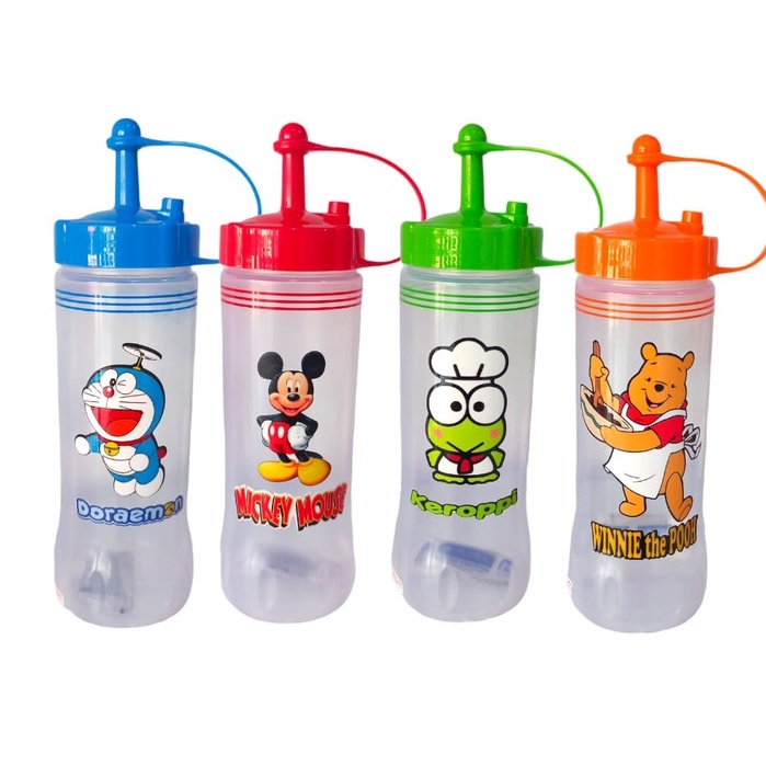 Jual BOTOL KECAP PLASTIK KARAKTER DORAEMON / KEROPI / WINNIE THE POOH ...
