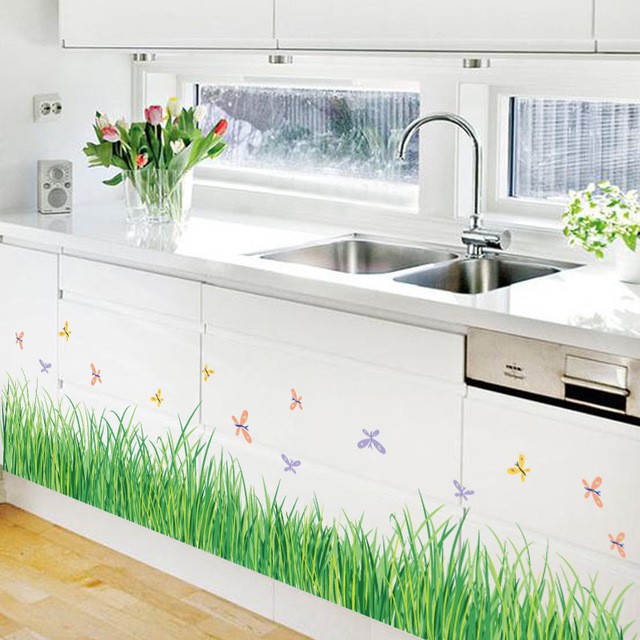 Jual RELIZA WALLSTICKER WALL BORDER RUMPUT PAGAR BUNGA STIKER DINDING ...