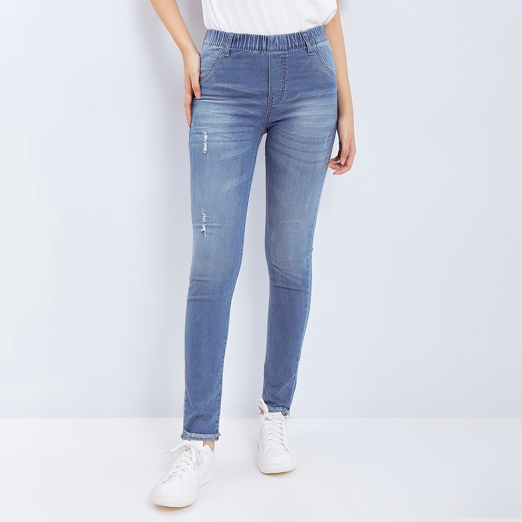 Jual Point One SYDNEY H Medium Blue 310461 Jeans | Shopee Indonesia