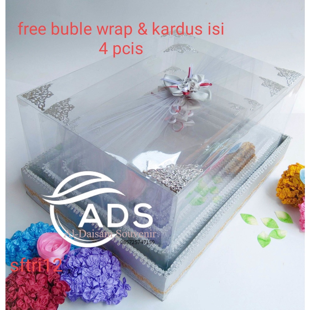 Jual Kotak Parsel Hantaran Seserahan Pernikahan Set Lengkap Isi 4 Box ...