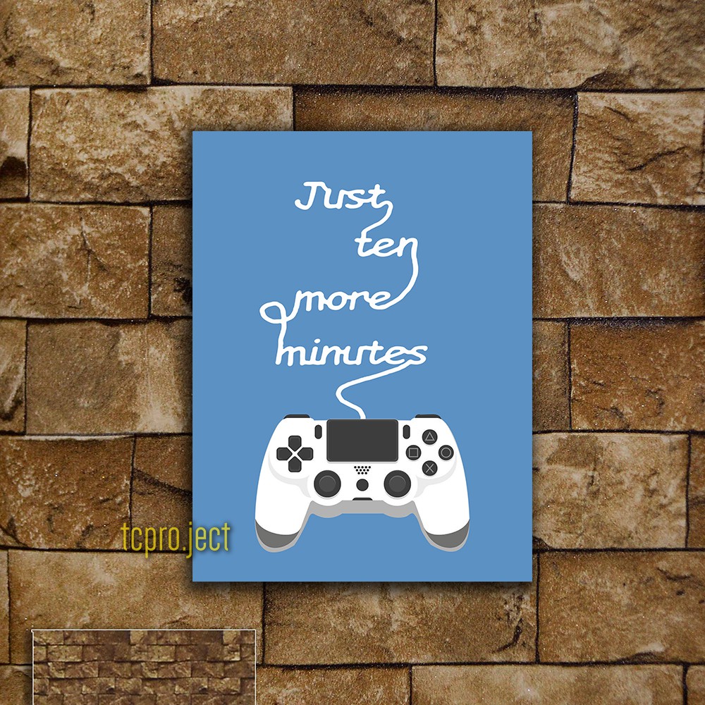 Jual PLAYSTATION JUST TEN MORE MINUTES GAME POSTER - DEKORASI DINDING ...
