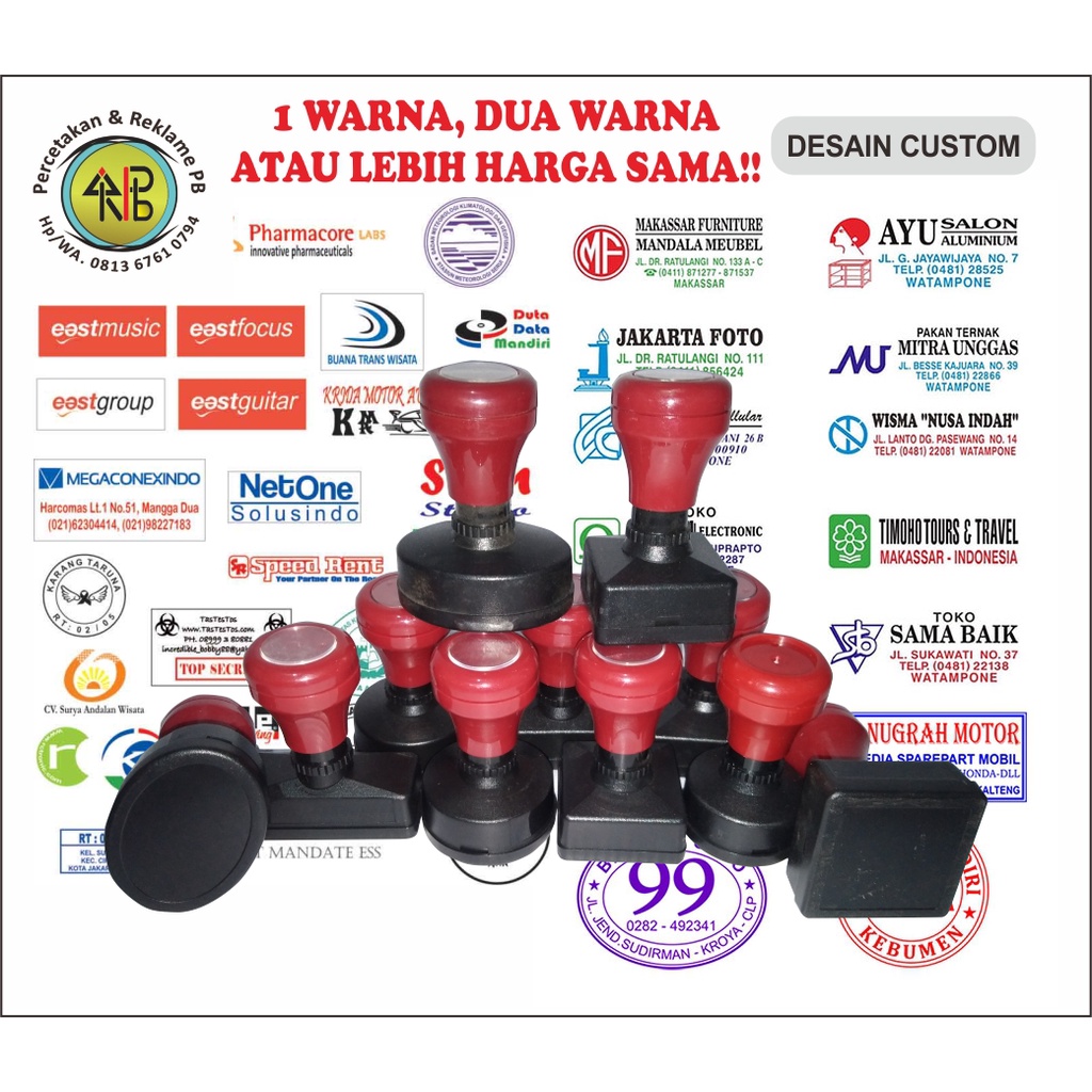 Jual CAP OTOMATIS / STEMPEL FLASH / STEMPEL WARNA / CAP STANDAR ...