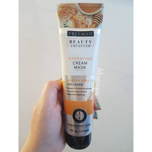 Jual Freeman Infusion Hydrating Cream Mask Manuka Honey Collagen ...