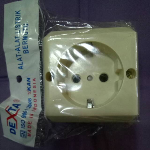 Jual Saklar ob merk dexta saklar stop kontak rumah kayu | Shopee Indonesia
