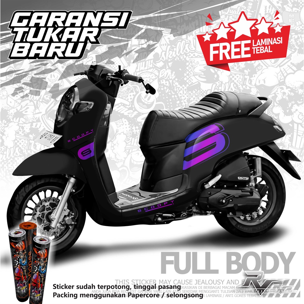 Jual s03 DECAL Sticker New scoopy / scoopy fi - striping setriping ...