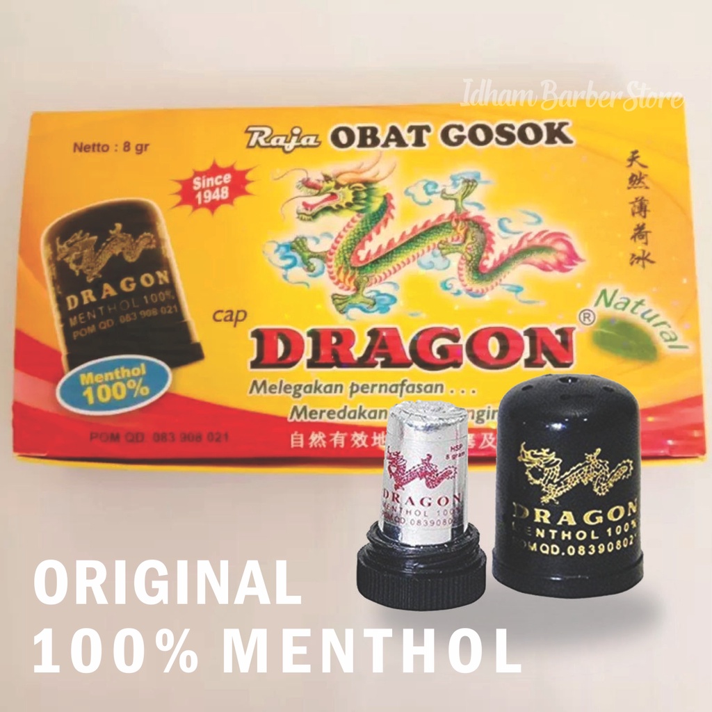 Jual MENTHOL CAP DRAGON ORIGINAL - MENTOL OBAT GOSOK / KUSUK | Shopee ...