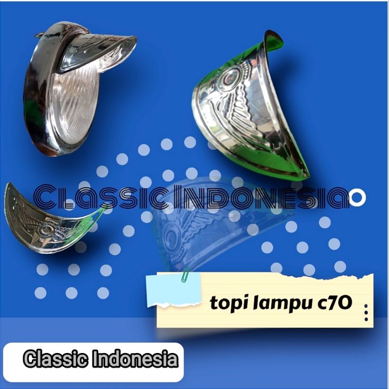 Jual Topi lampu honda c70 c50 c90 c65 topi lampu bekjul pispot | Shopee ...
